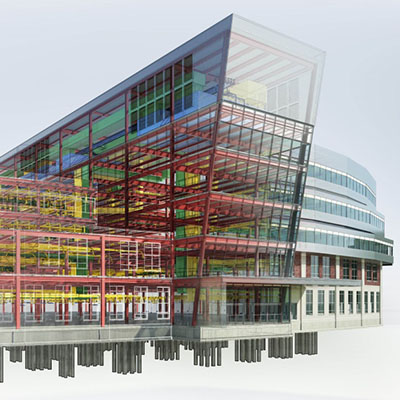 Maquette numérique bim architecture et modelisation 3d batiment, Opsia